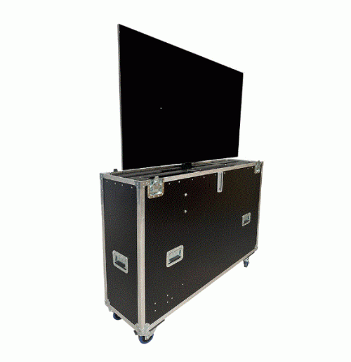 Custom Flight Case for 65 inch Monitor (motorised)